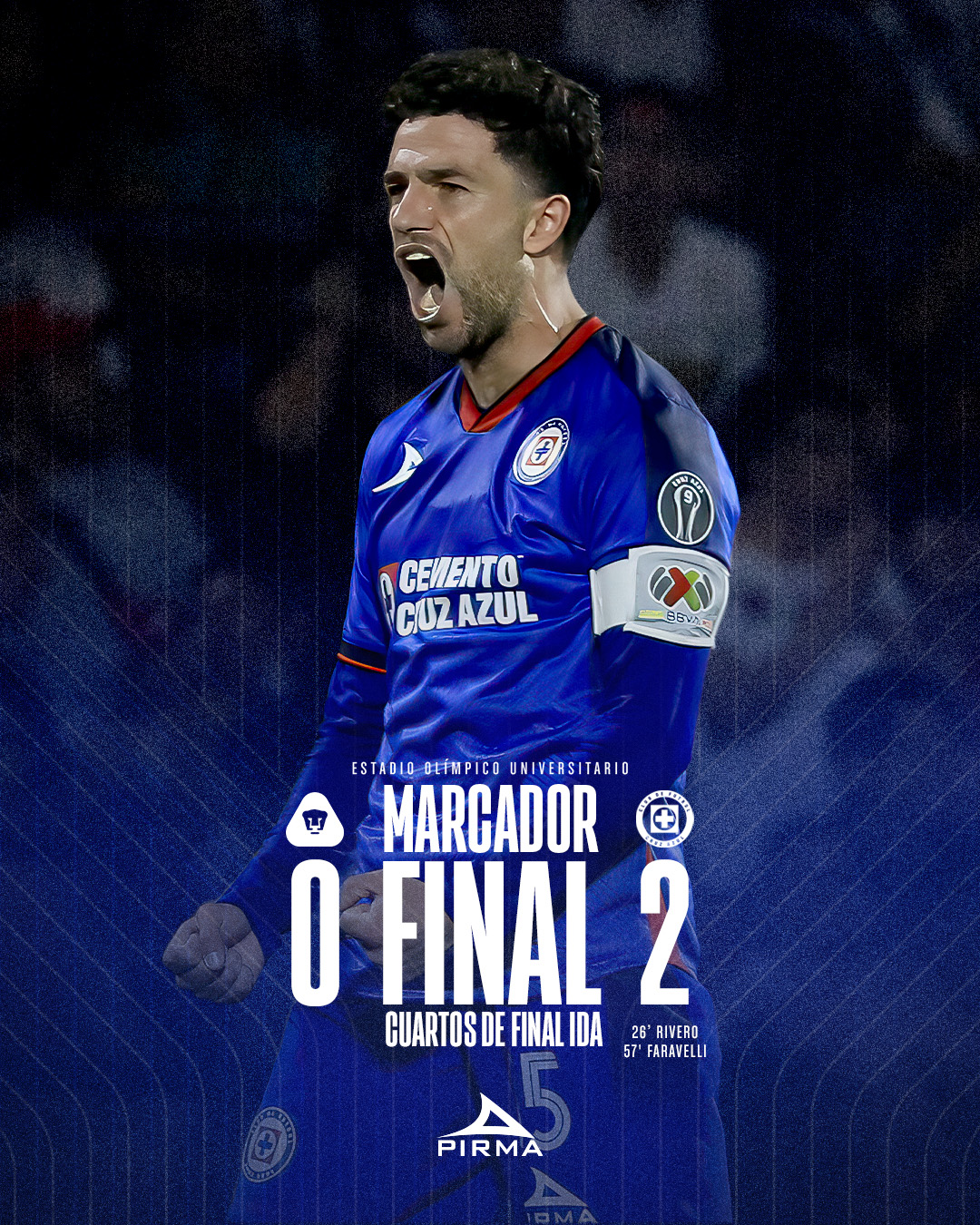 El Heraldo de Poza Rica - Cruz Azul triunfa en su visita a Pumas y se acerca a Semifinales